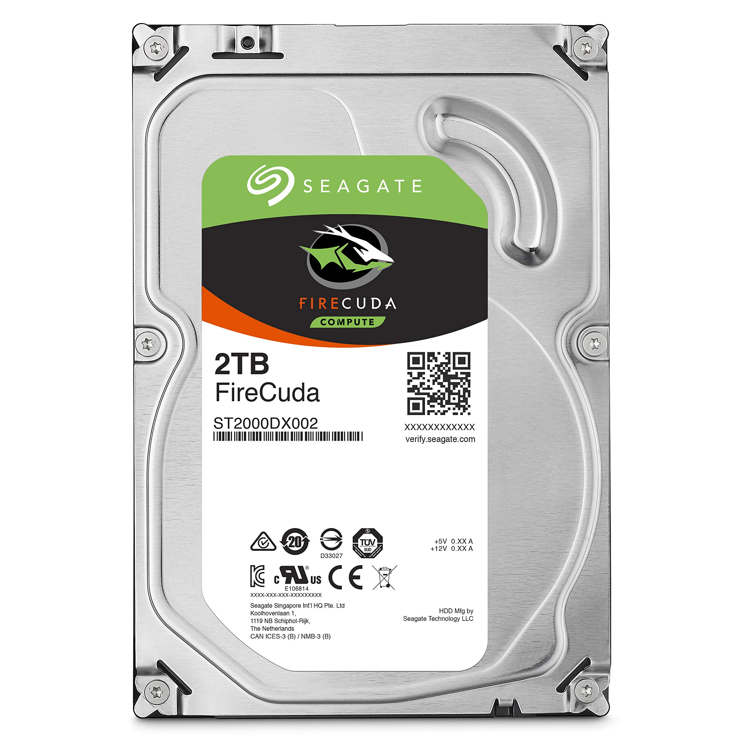Seagate FireCuda 2TB Solid State Hybrid Drive Performance SSHD β 3.5 Inch SATA 6Gb/s Flash Accelerated for Gaming PC Desktop Frustration Free Packaging (ST2000DX002)