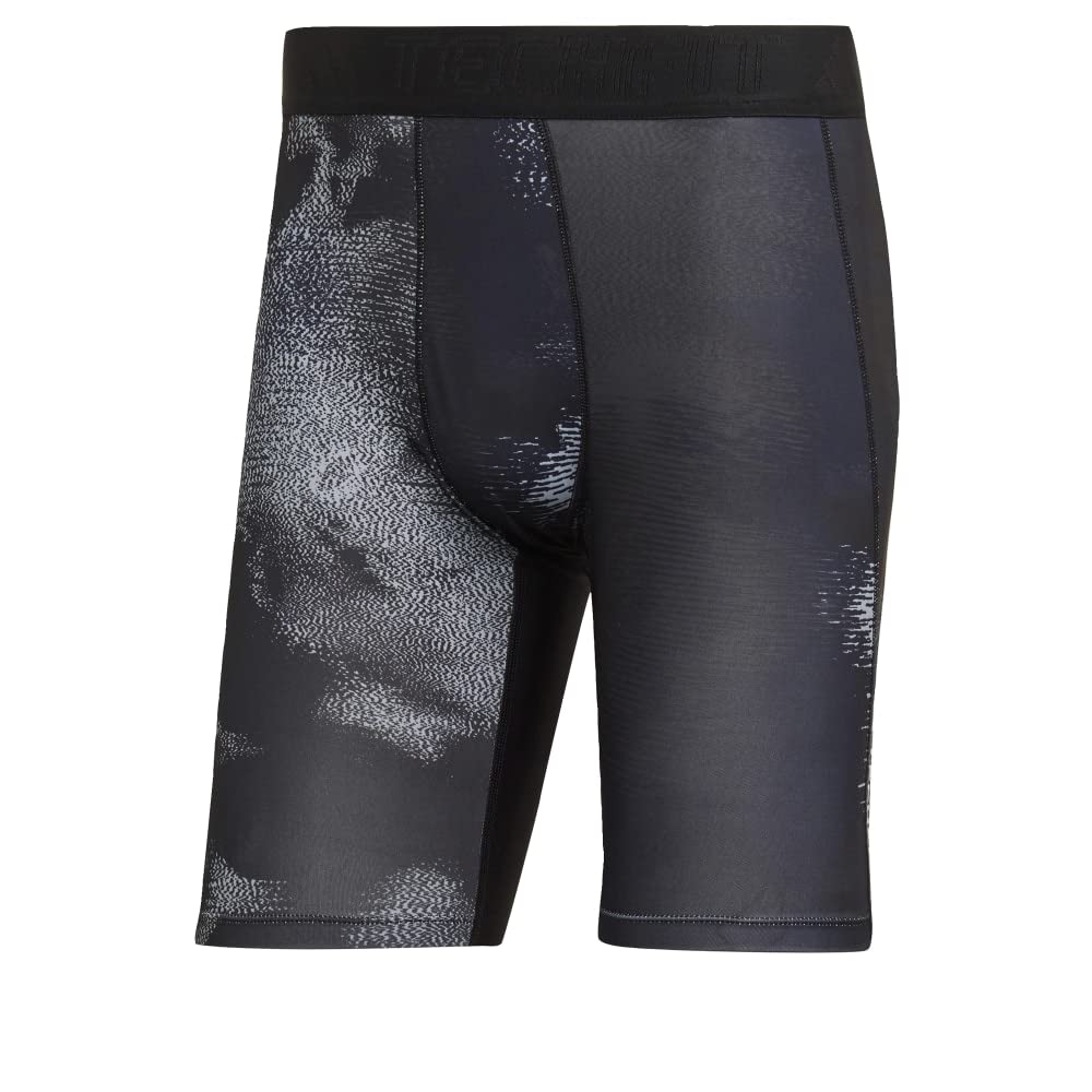 adidas Techfit Allover Print Training Short Tights Men's, Multicolor, Size XL