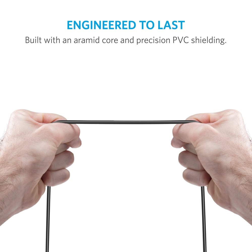 Anker Powerline USB-C to USB-C 2.0 Cable(6 ft), Power Delivery PD Charging for Apple MacBook, Huawei Matebook, iPad Pro 2018, Chromebook, Pixel, Switch, and More Type-C Devices/Laptops