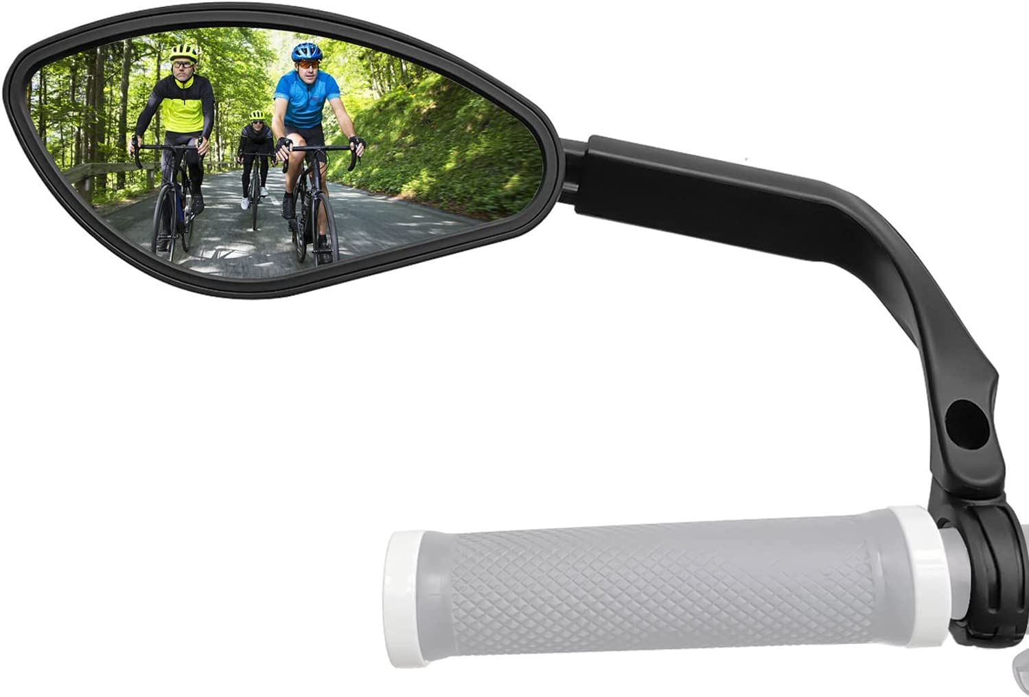 Arkham Bike Mirror 360° Rotatable and Adjustable, Rearview Bicycle Mirror with 7.87"-9.45" Stretchable handle for 0.82-0.98" Diameter Handlebar for Ebike