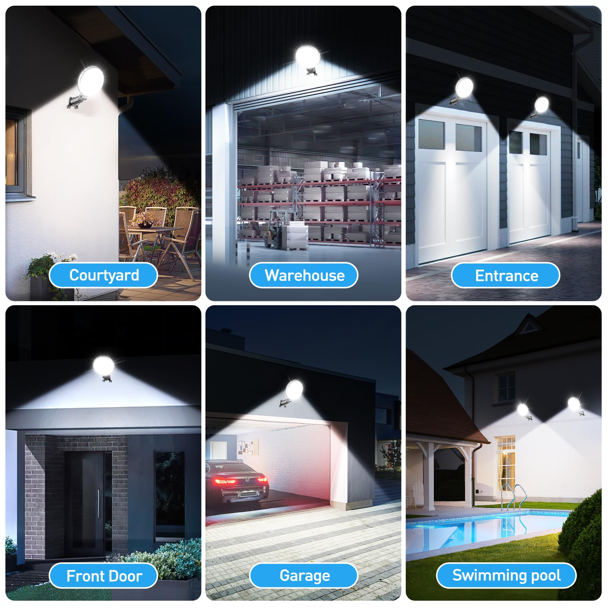 Barn Light,150W 20000LM 6500K Daylight Dusk to Dawn Outdoor Lighting with Photocell,Adjustable Angle,IP66 Waterproof Street Lights for Security/Farmhouse/Garage