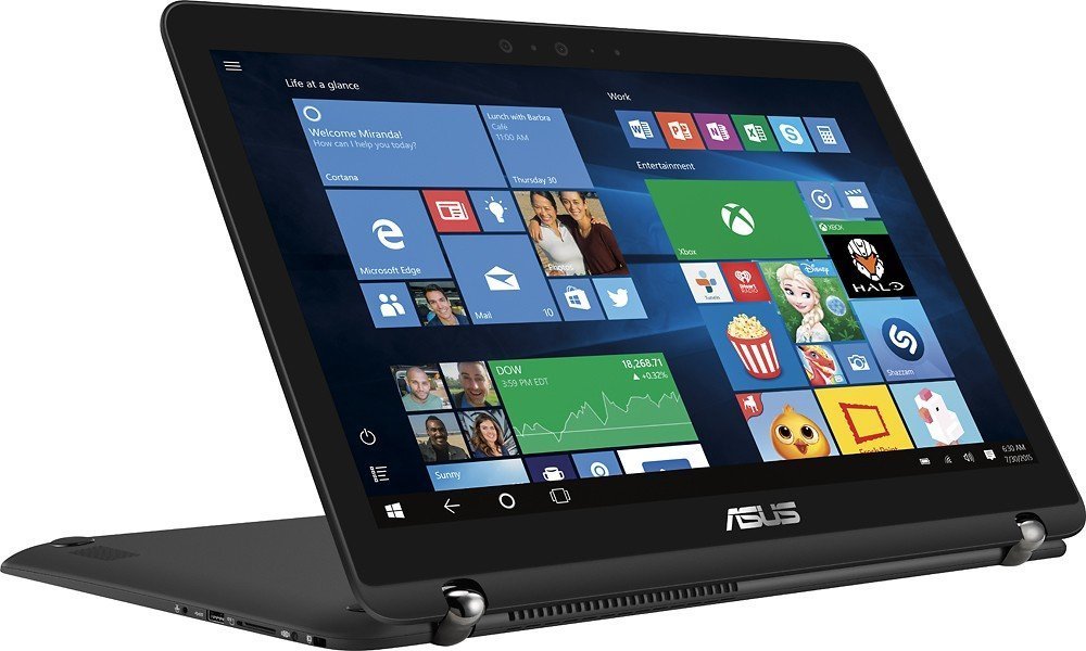 ASUS Flagship 15.6" Gaming FHD flip 2-in-1 Touchscreen Laptop, Intel i7-7500U, 12GB RAM, 128GB SSD + 2TB HDD, NVIDIA GeForce 940MX 2GB, Backlit Keyboard, WLAN, USB Type C, Bluetooth, HDMI, Windows 10