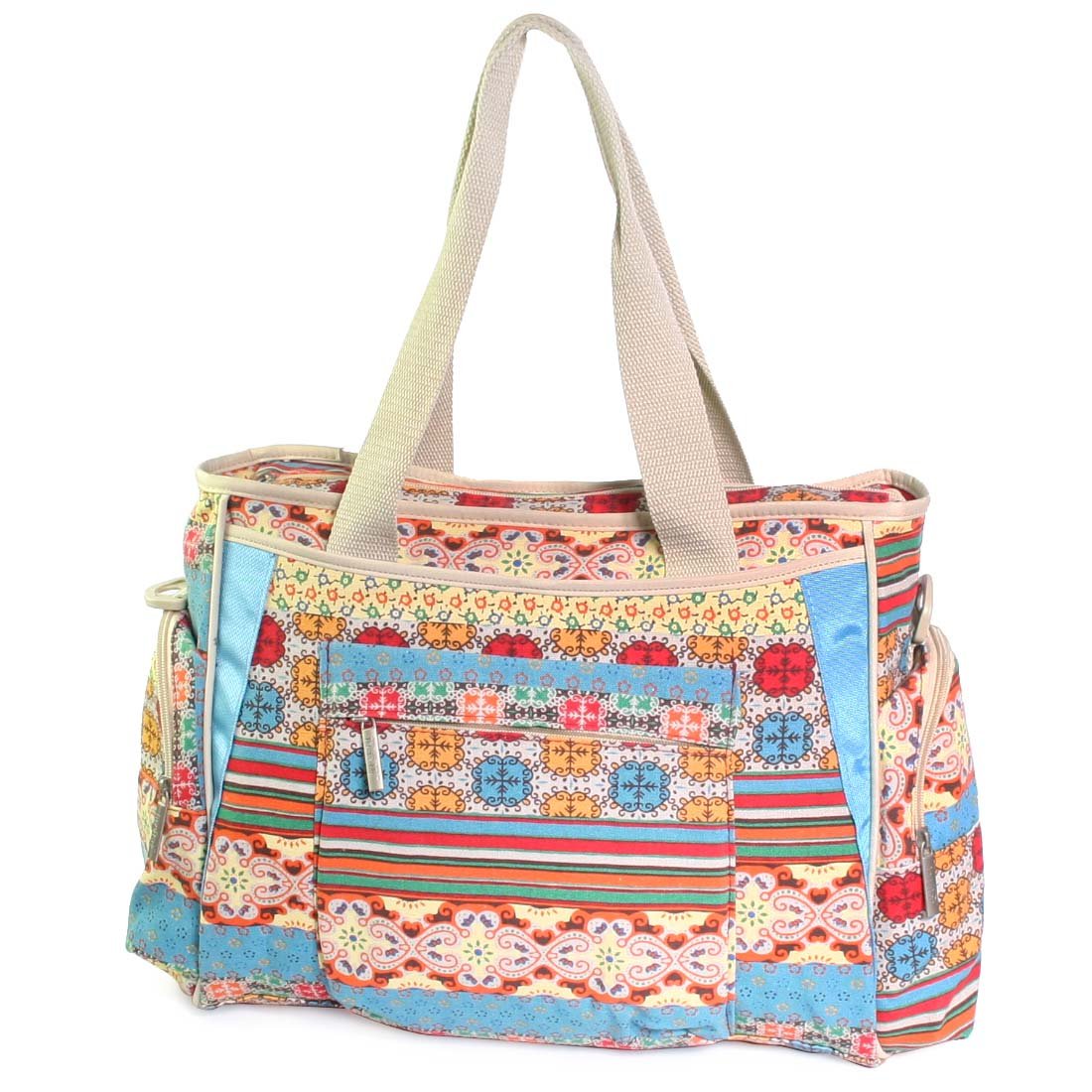 KF Baby Bohemian Diaper Bag Value Set, Crossbody Strap, Stroller Hooks, More