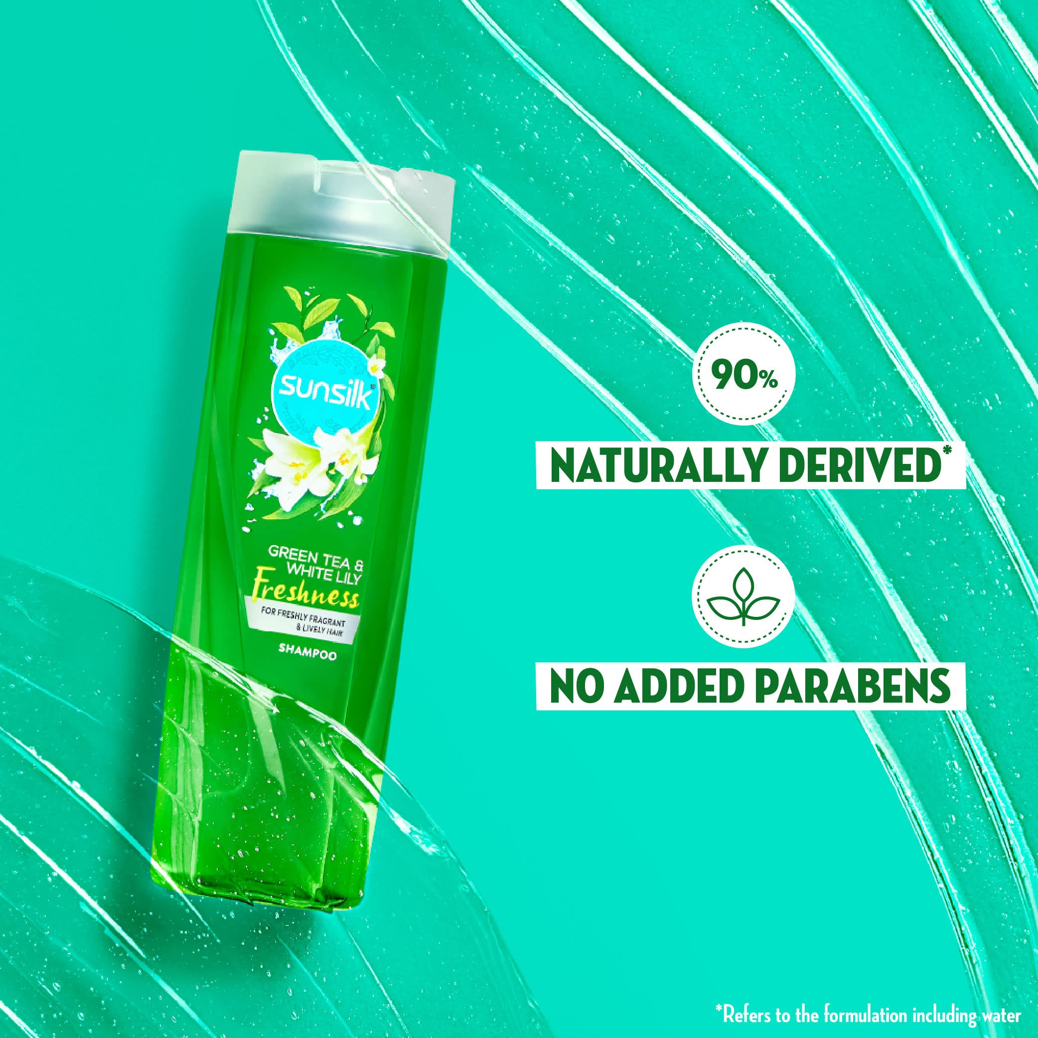 Sunsilk Green Tea & White Lily Shampoo, 370 ml