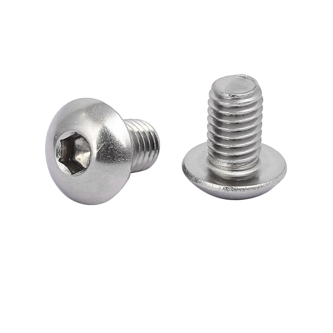 uxcell M5x8mm 304 Stainless Steel Button Head Hex Socket Cap Screws Bolts 80pcs