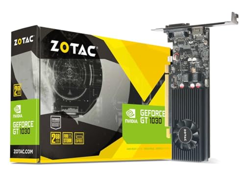 ZOTAC GeForce GT 1030 2GB GDDR5 64-bit PCIe 3.0 DirectX 12 HDCP Ready Low Profile Video Card ZT-P10300A-10L