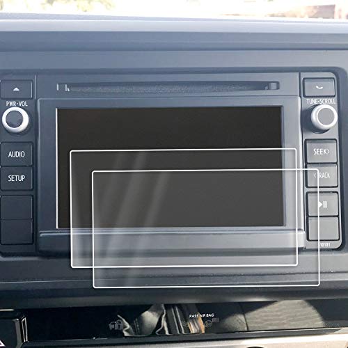 Red Hound Auto Screen Saver 2pc Compatible with Toyota Tacoma 2013-2019 Entune Invisible High Clarity Touch Display Protector Minimizes Fingerprints 6.1 Inch