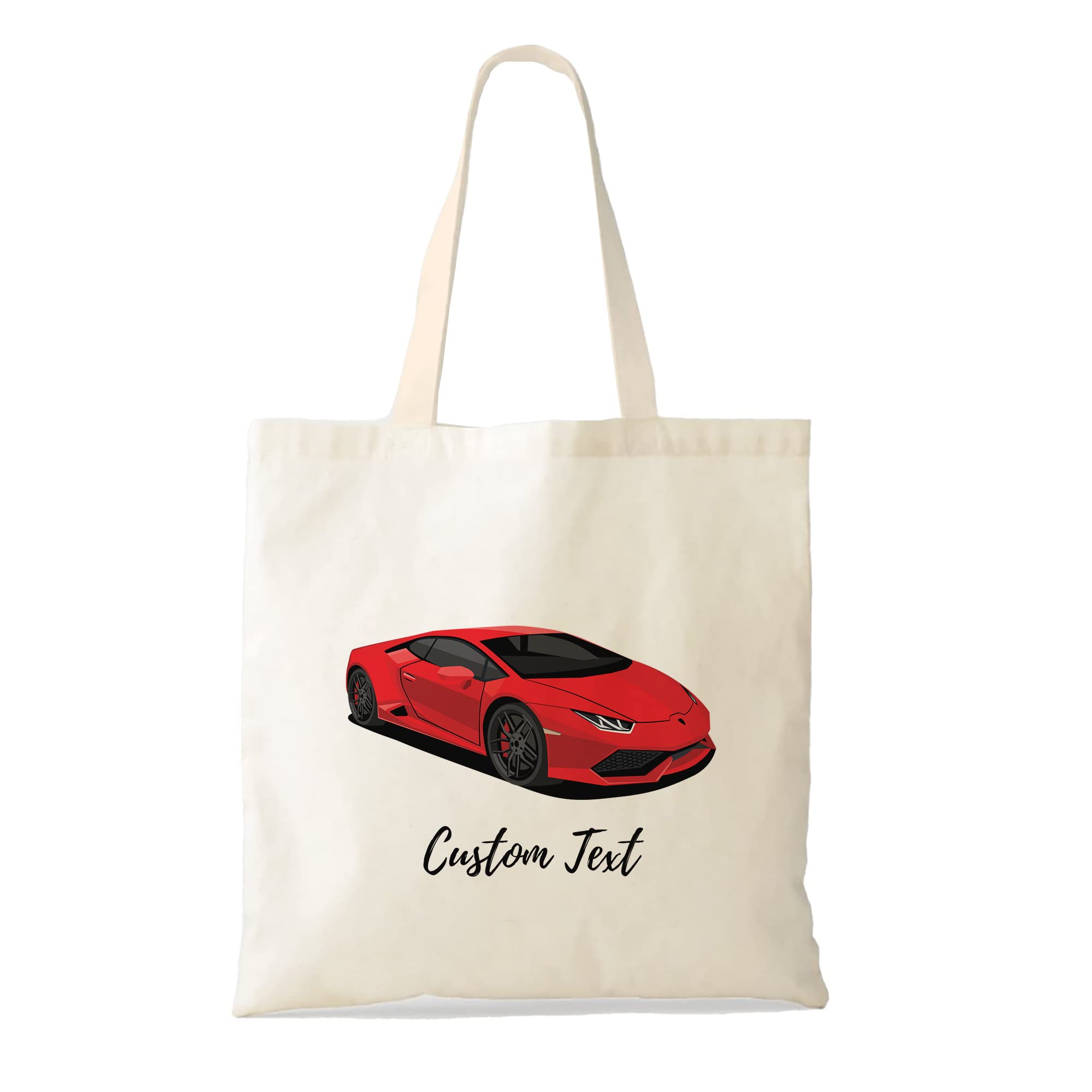 Dancinggoods Personalized Sports car Cotton Tote Bag with handle, Canvas Bag