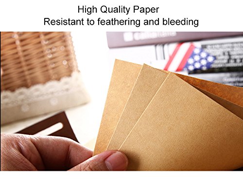Refillable Notebook Journals,FREUDE A6 Leather Bound Travel Diary Art Drawing Sketchbook Journals to Write in for Women,Best Gift for Teens Girls and Boys