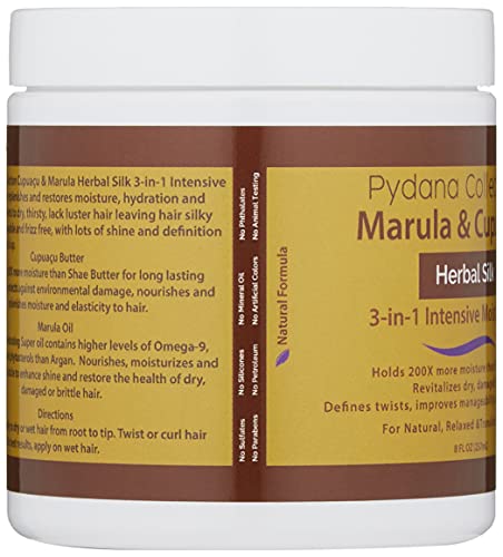 Pydana Collection Moisture LOC Kit | Intensive Moisturizer | Curl Definer | Scalp Treatment For Normal To Light Thinning | Natural Hair Products For Women With Vitamin E | 3 Piece Kit