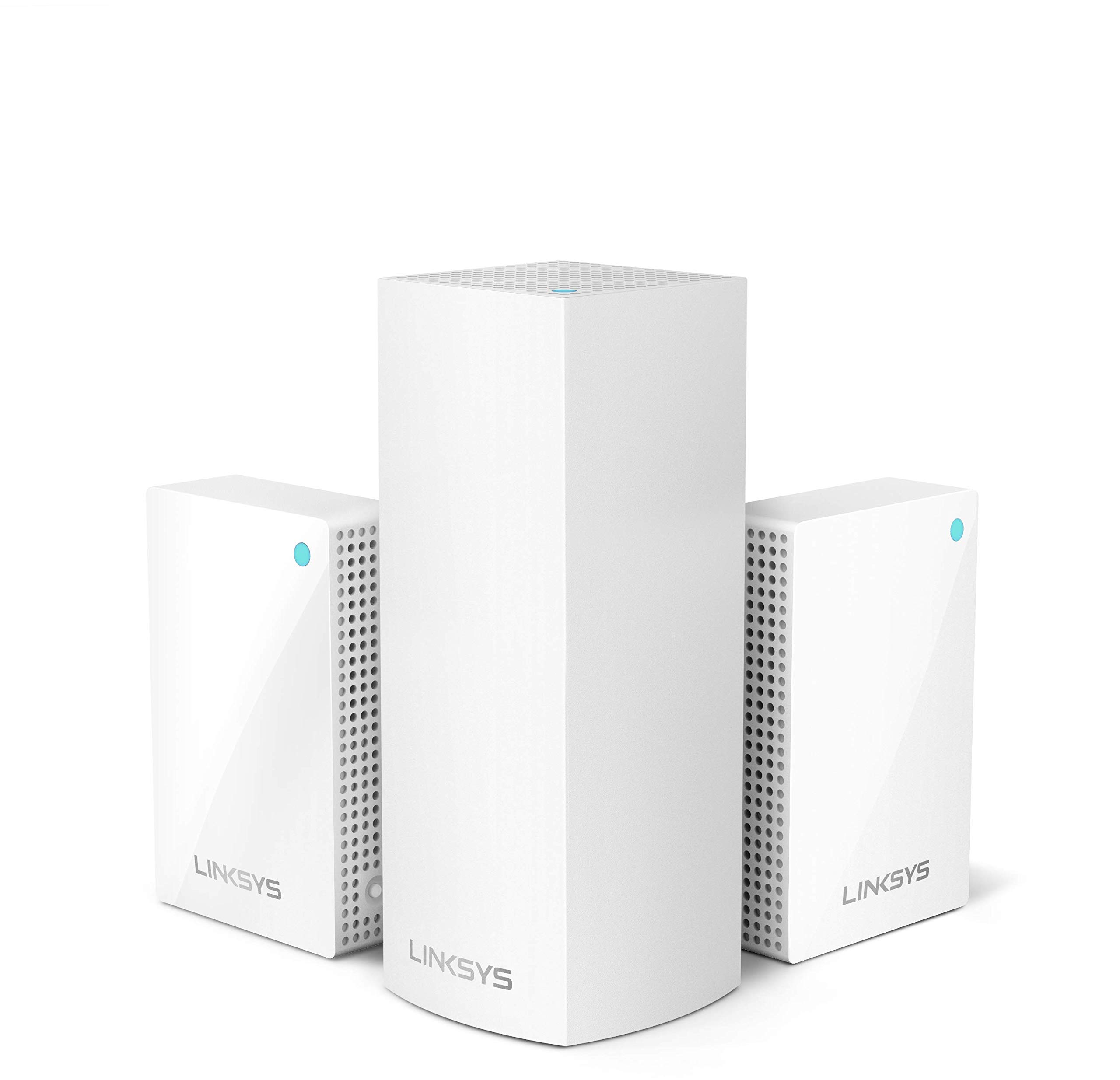 Linksys Velop Plug-in Home Mesh WiFi System, Up to 5,000 Sq. Ft, WiFi 5 Router + WiFi Extender Bundle - WHW0203P