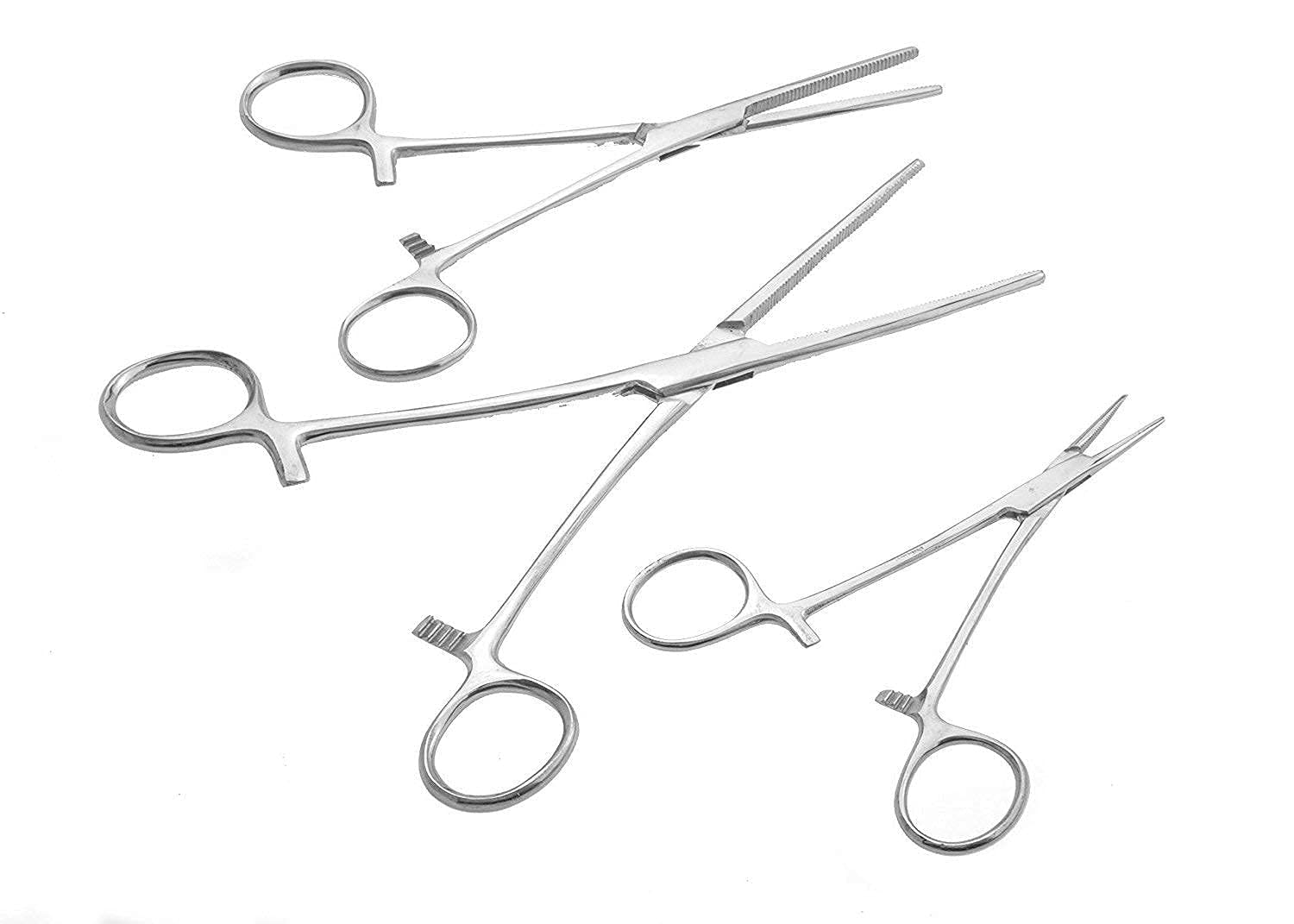 SURGICAL ONLINE Ultimate Hemostat Set, 6 Piece Ideal for Hobby Tools, Electronics, Fishing and Taxidermy (8", 6.25" and 5")