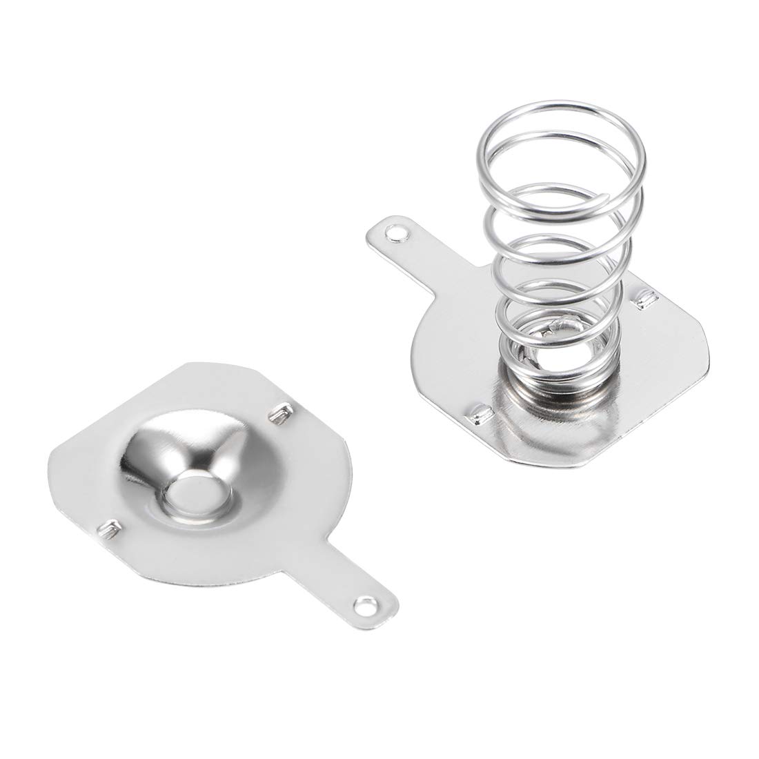 uxcell 20Pairs 18650 Battery Negative to Positive Conversion Spring Contact Nickeling Plate 16.5mmx16mm