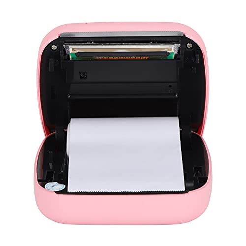 AURORAGRACE Mini Pocket Printer Bluetooth Thermal Portable Student Wrong Exercise Photo Printing (Redness)