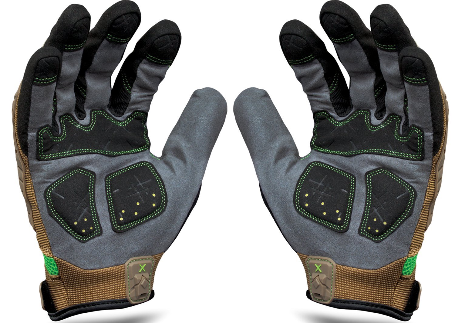 Ironclad EXO Motor Impact Glove; Work Gloves, TPR Impact Protection, (1 Pair), EXO2-PIG-05-XL,Brown