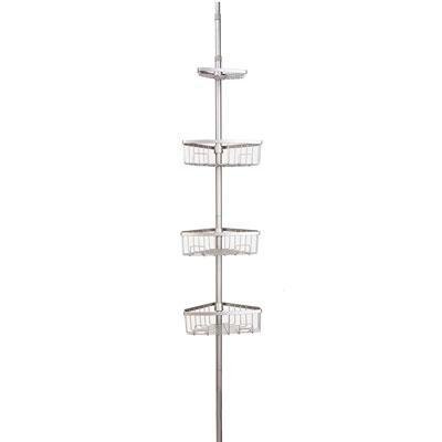 Grayline 41531, 4 Shelf Pole Caddy, Satin Nickel