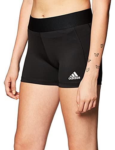adidas Women's Alphaskin Volleyball 4-Inch Short Tights Black/White L4