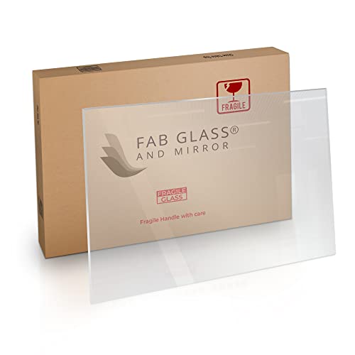 Custom Cut Plexiglass Sheet Cut to Size-Clear Acrylic Sheet 1/8" (3mm) Thick with Flat Edges and Protective Film, for DIY Craft Projects,& Table Top Signs by Fab Glass, and Mirror