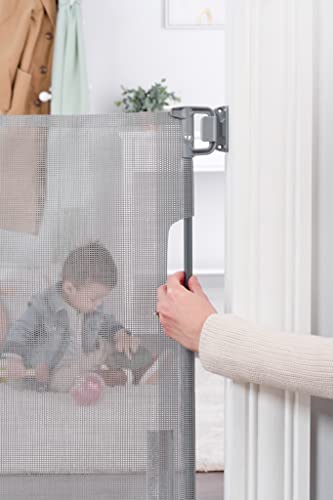 Regalo Retractable Baby Gate, Expands up to 50" Wide, Includes Wall Mounts