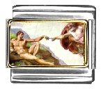 Clearly Charming Creation Of Adam Italian Charms Bracelet Link