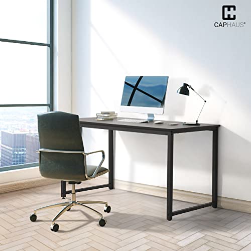 CAPHAUS 47 Inch Computer Desk, Home Office Desk, Modern Work Desk, Writing Desk for Small Space, Simple Desk for Home Use & Office, PC Table, Gaming Desk, Space-Saving Workstation, Black