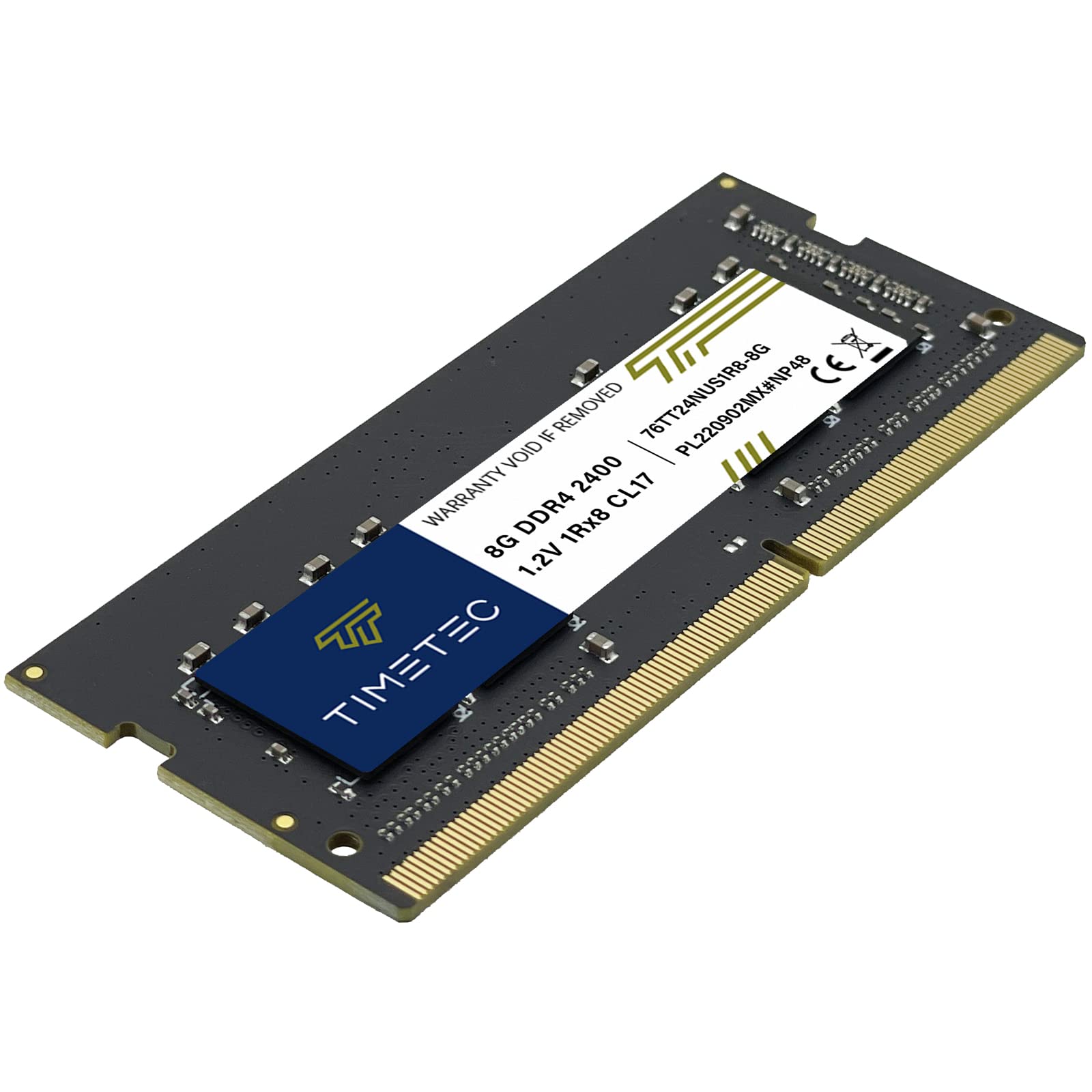 Timetec 8GB DDR4 2400MHz (DDR4-2400) PC4-19200 (PC4-2400T) Non-ECC Unbuffered 1.2V CL17 1Rx8 Single Rank 260 Pin SODIMM Laptop Notebook PC Computer Memory RAM Module Upgrade (8GB)