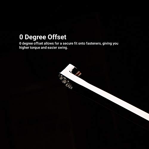 Capri Tools 1/2 x 9/16 in. 0 Degree Offset Extra Long Box End Wrench (CP11800-12916)