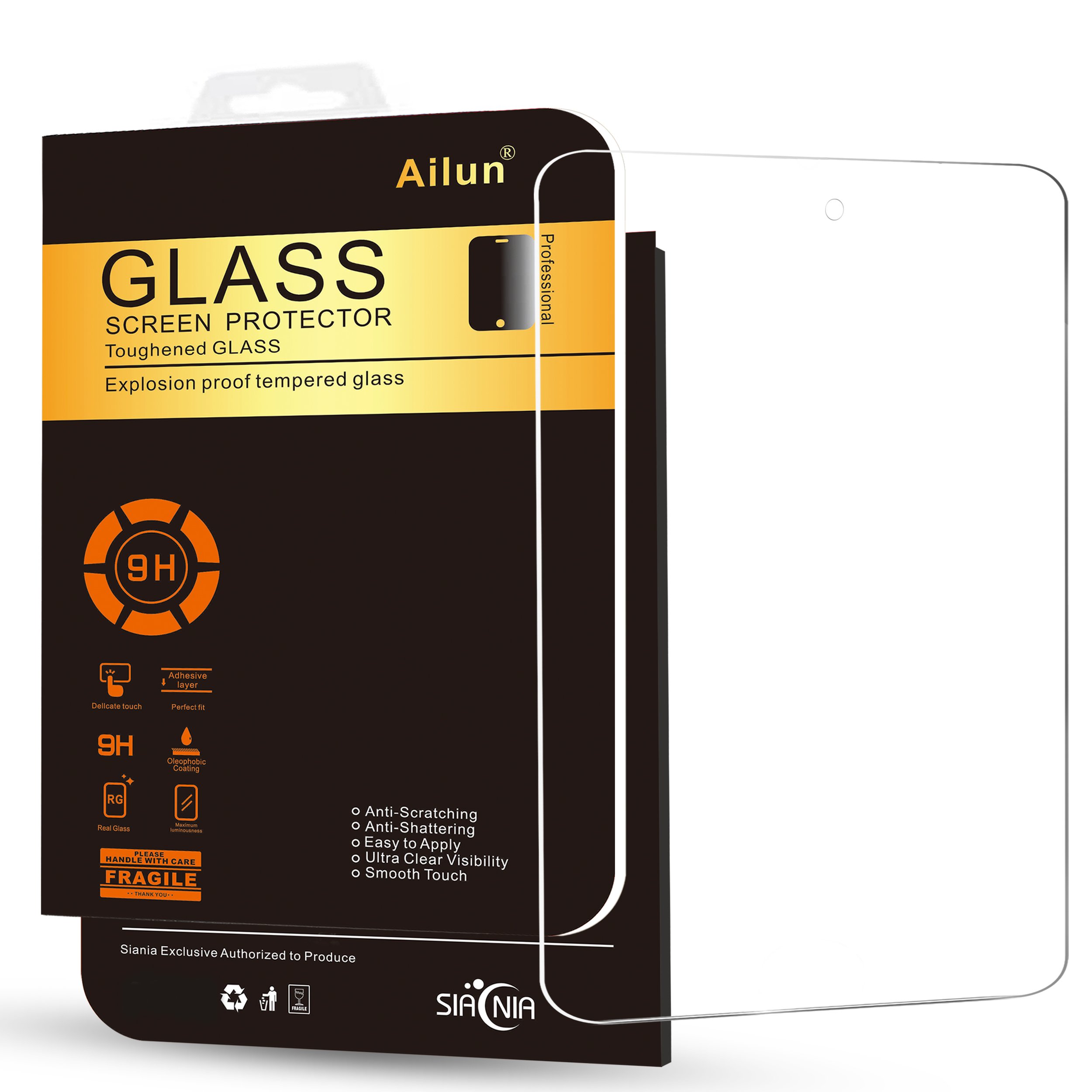 Ailun Screen Protector for Fire 7 7Inch 5th, 7th, 9th Generation 2019, 2017 and 2015 Release Tempered Glass 9H Hardness 2.5D Edge Ultra Clear Anti Scratch Case Friendly Not for Fire 7 2022