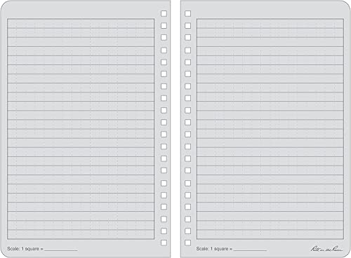Rite in the Rain Weatherproof Side Spiral Notebook, 4.625" x 7", Orange Cover, Universal Pattern (No. OR73)