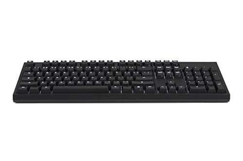Code V3 104-Key Illuminated Mechanical Keyboard - White LED Backlighting, Black Case (Cherry MX Blue)