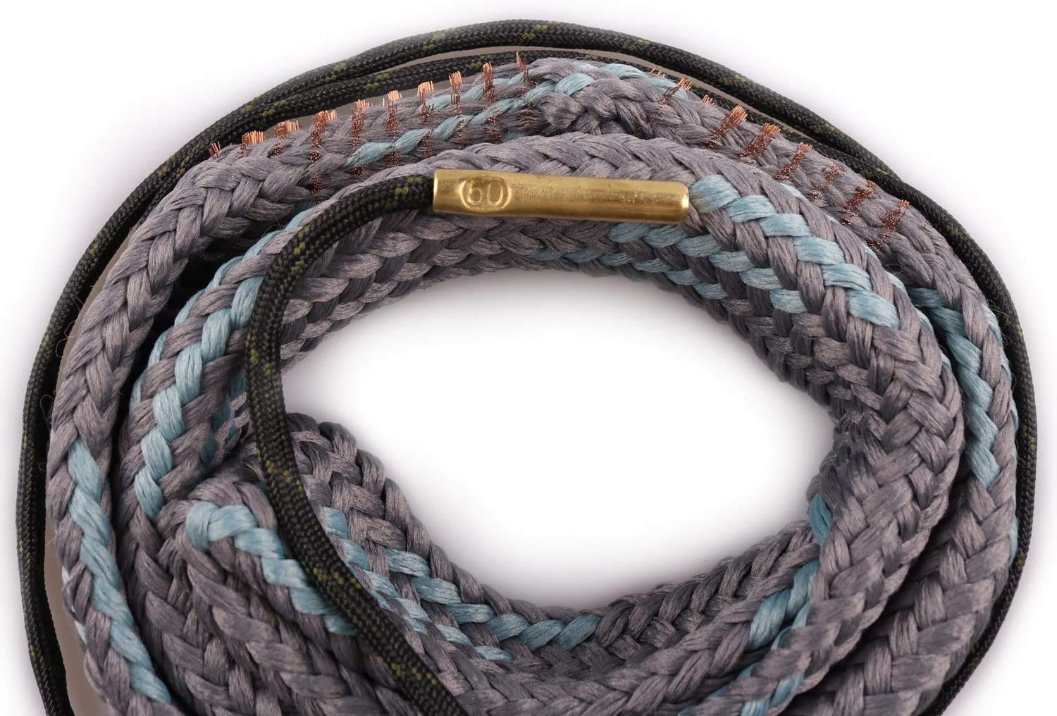 Aimee_JL New Bore Cleaner .50 Cal .54 Cal Gun Barrel Cleaning Rope Rifle/Pistol/Shotgun Brass Brush Cleaning Cord
