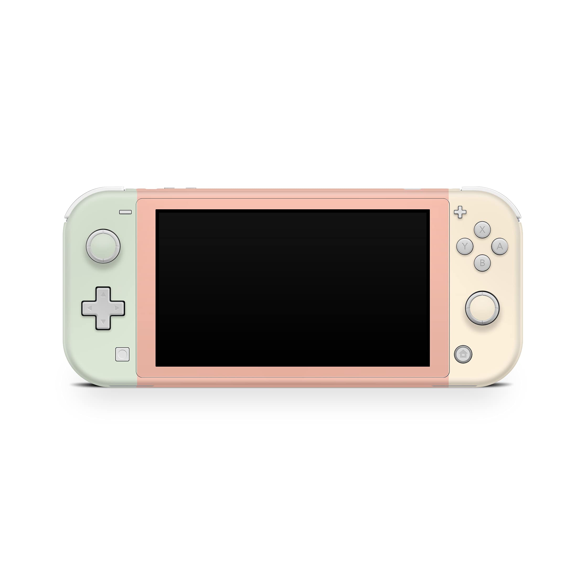 Tacky Design Classic Solid Color Decal Skin Compatible with Nintendo Switch Lite Skin Wrap, Orange Color Blocking Skin for Nintendo Switch Lite Stickers, Premium Vinyl 3M Full Wrap Cover Decal.