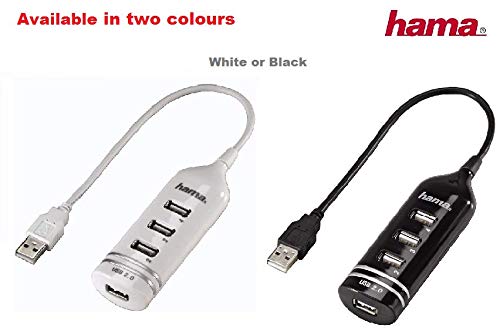 Hama | USB 2.0 Hub 1:4 | Bus-Powered | Black