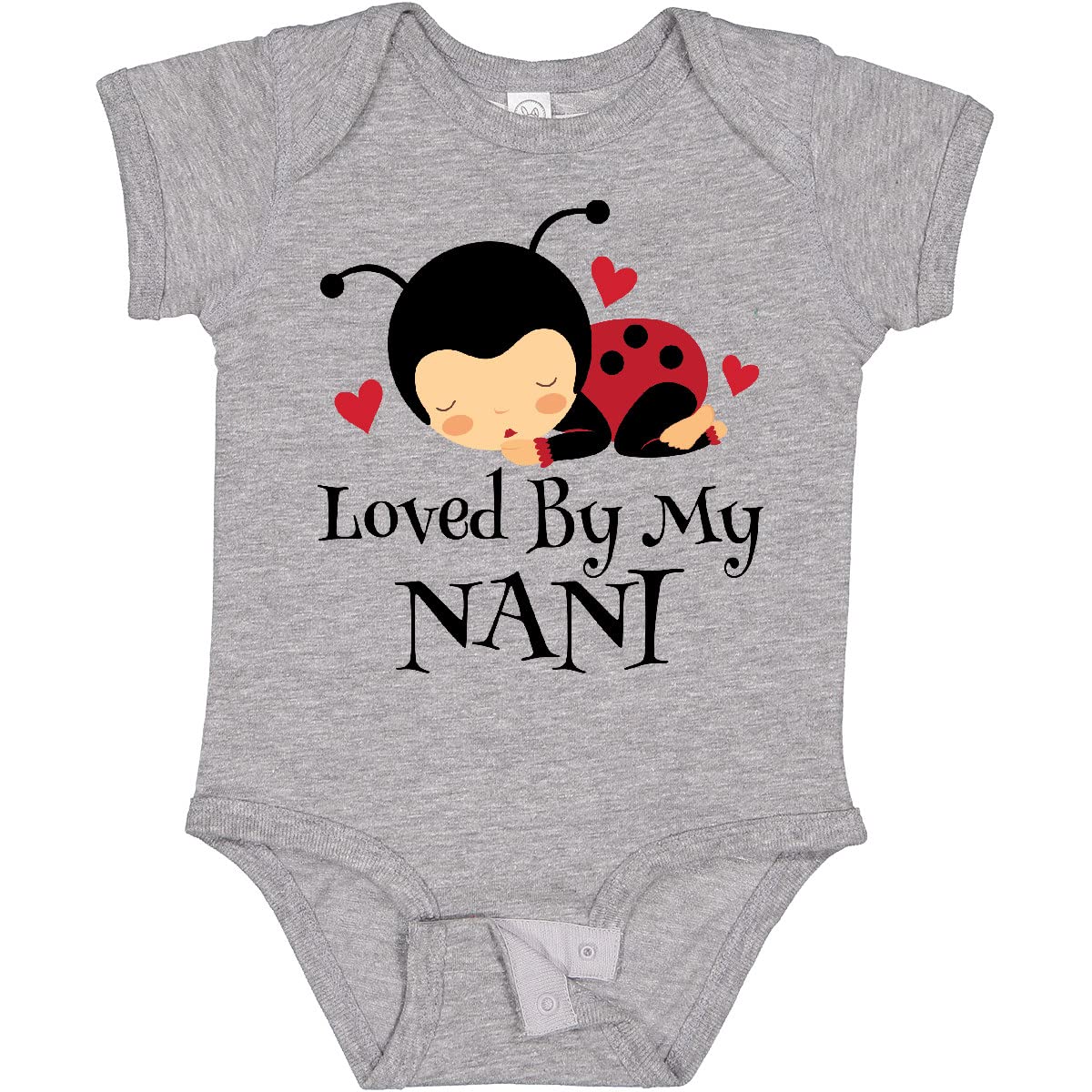 inktastic Loved By My Nani Baby Bodysuit Newborn 0060 Heather Grey 20f35