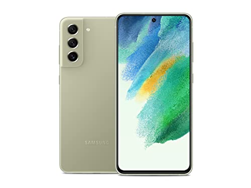 SAMSUNG Galaxy S21 FE 5G Cell Phone, Factory Unlocked Android Smartphone, 128GB, 120Hz Display Screen, Pro Grade Camera, All Day Intelligent Battery, US Version, 2022, Olive