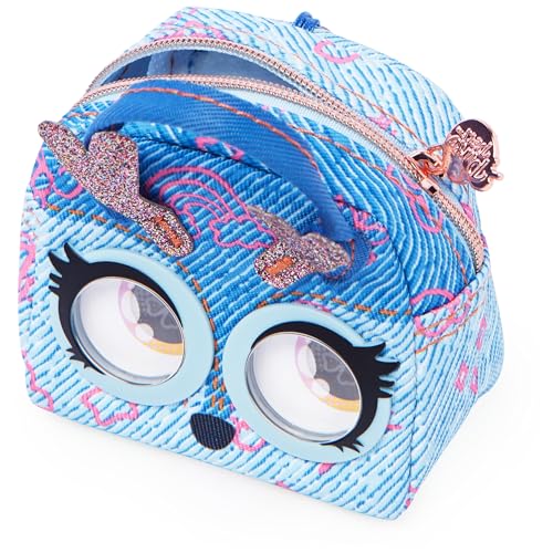 Purse Pets Micros, Denim Deerie Stylish Small Purse with Eye Roll Feature, Kids Toys for Girls Aged 5 and up