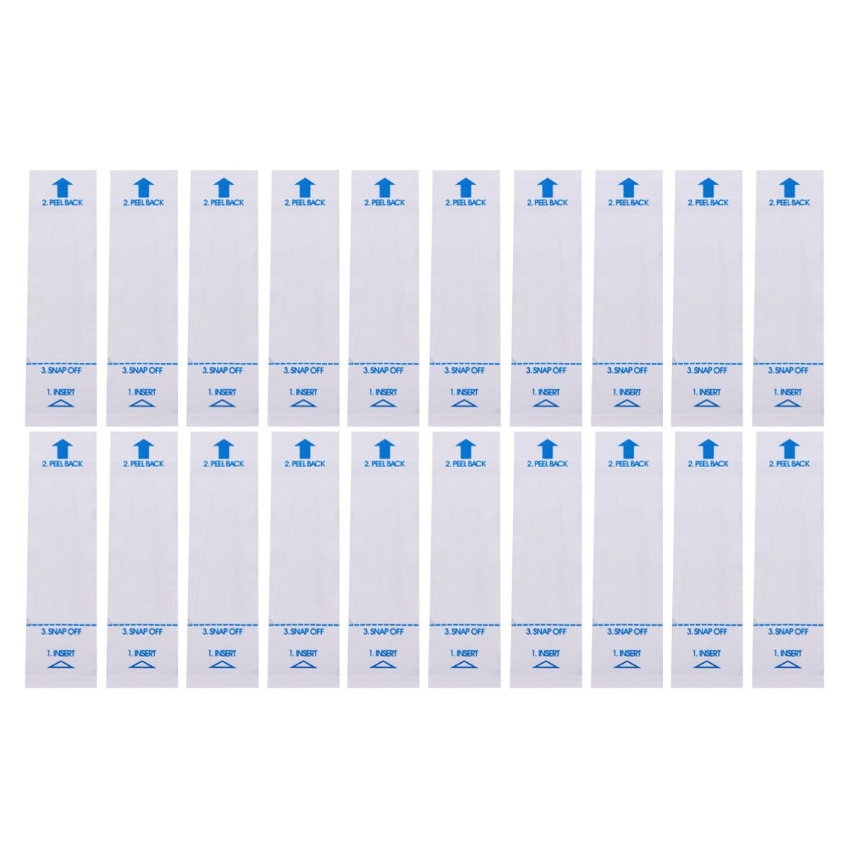 Exceart 200pcs Digital Thermometer Covers Electric Thermometers Probe Sleeves Disposable for Oral Armpit Rectal Digital Thermometer Blue