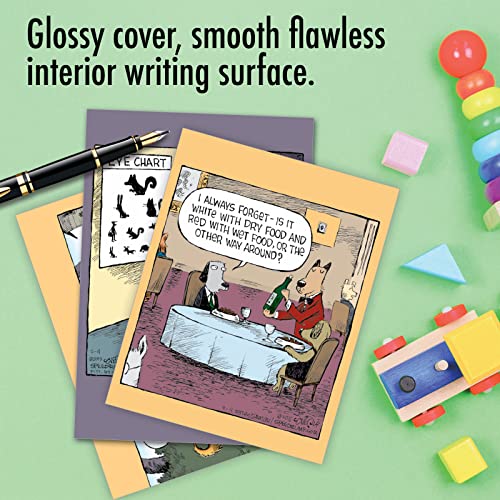 NobleWorks - 10 Assorted Happy Birthday Cards - Funny Bday Greeting Cards with Cartoons, Bulk Boxed Notecard Set - Dog Days A2665BDG