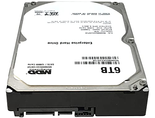 MaxDigitalData (MD6000GSA12872E) 6TB 7200RPM 128MB Cache SATA 6.0Gb/s 3.5-inch Internal Hard Drive (Enterprise Grade) - 3 Years Warranty
