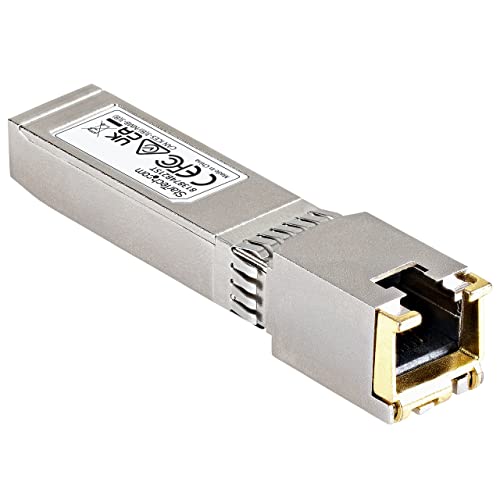 StarTech.com HPE 813874-B21 Compatible SFP+ Module - 10GBASE-T - SFP to RJ45 Cat6/Cat5e - 10GE Gigabit Ethernet SFP+ - RJ-45 30m - HPE BladeSystem, c-Class (813874B21ST)