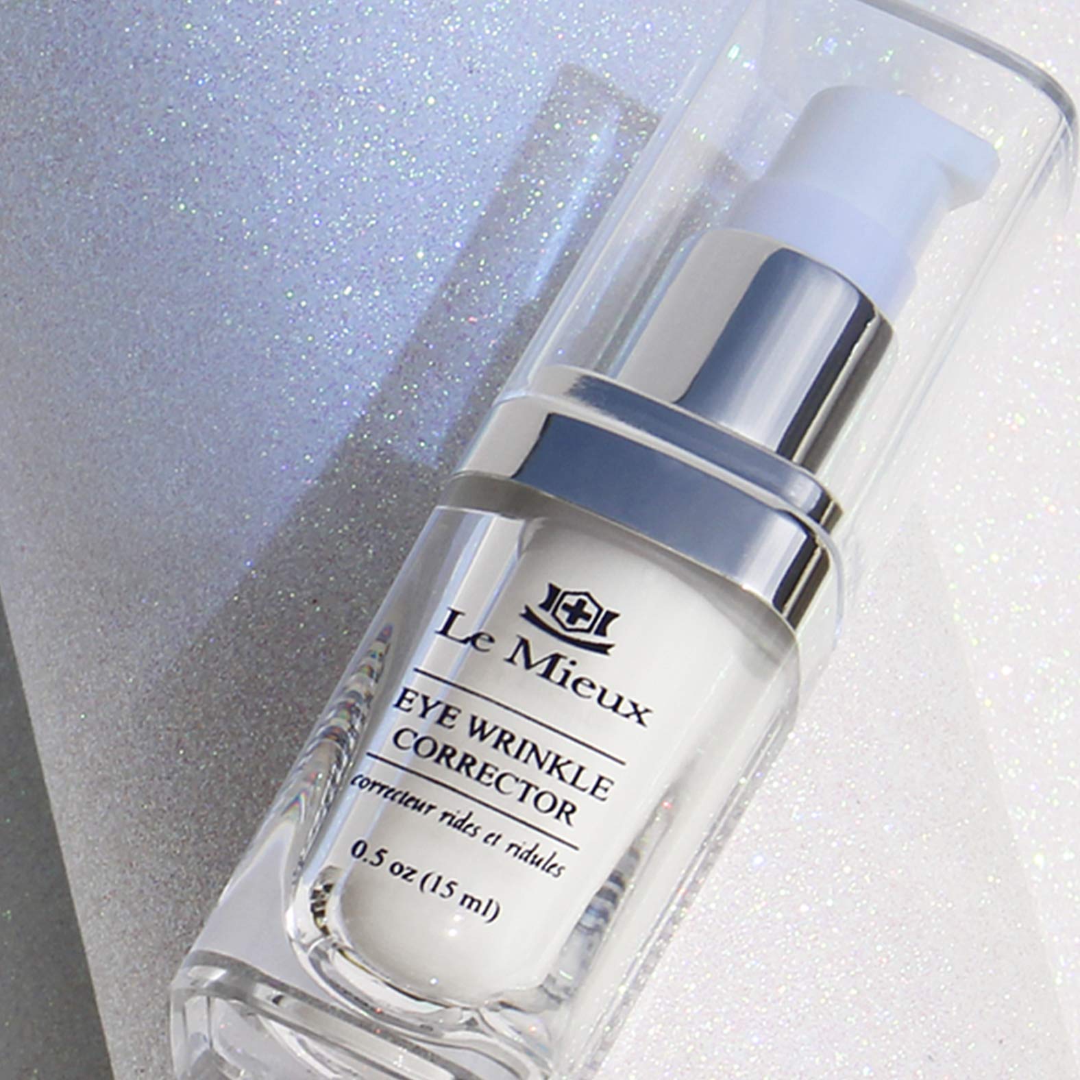 Le Mieux Eye Wrinkle Corrector Cream - Hyaluronic Acid Moisturizer for Eyes with 7 Potent Peptides & Amino Acids, Under Eye Corrector Cream (0.5 oz / 15 ml)