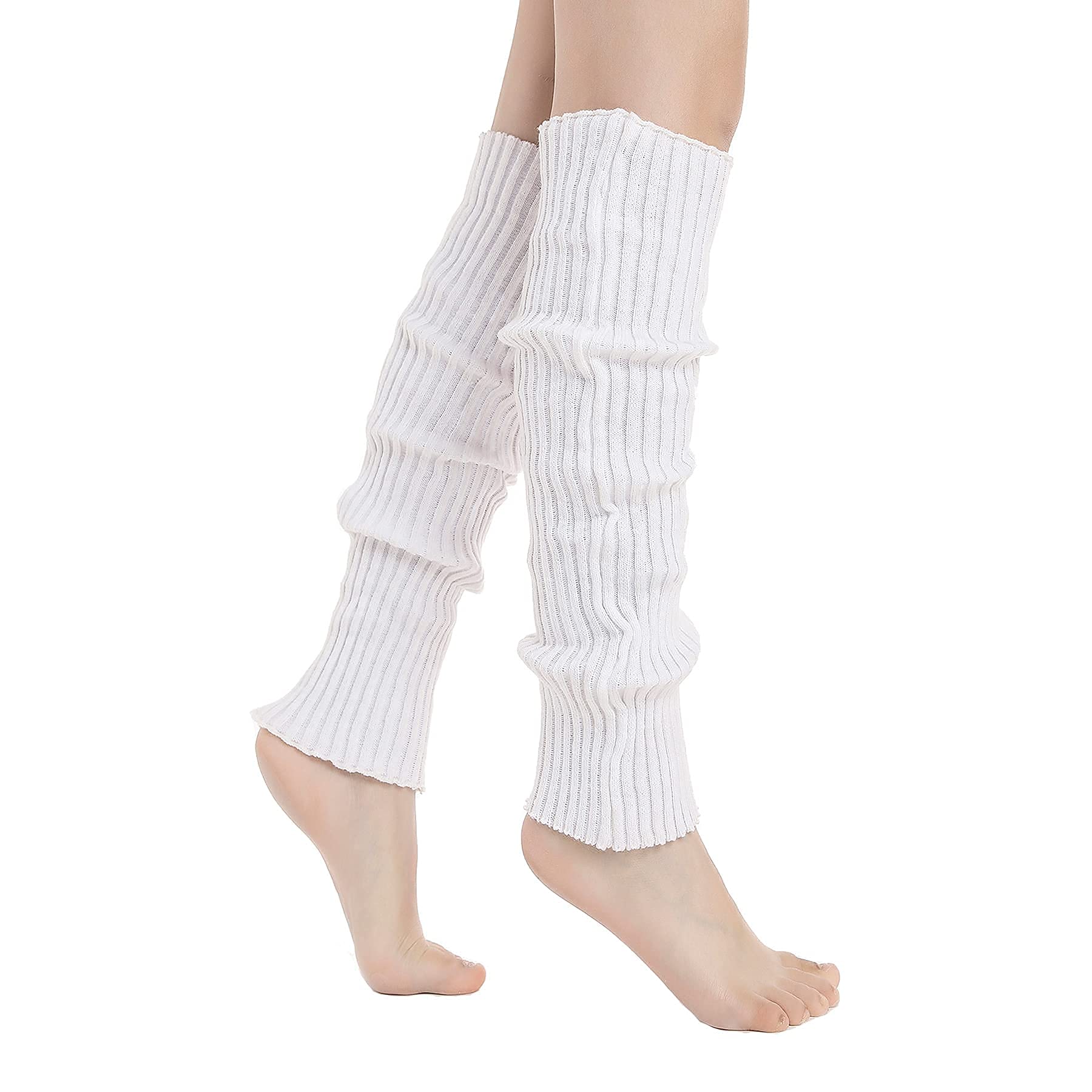 Olreco Leg Warmers for Women White Leg Warmers Leg Warmers Goth 80s Costumes for Women Leg Warmers for Girls Leg Warmer