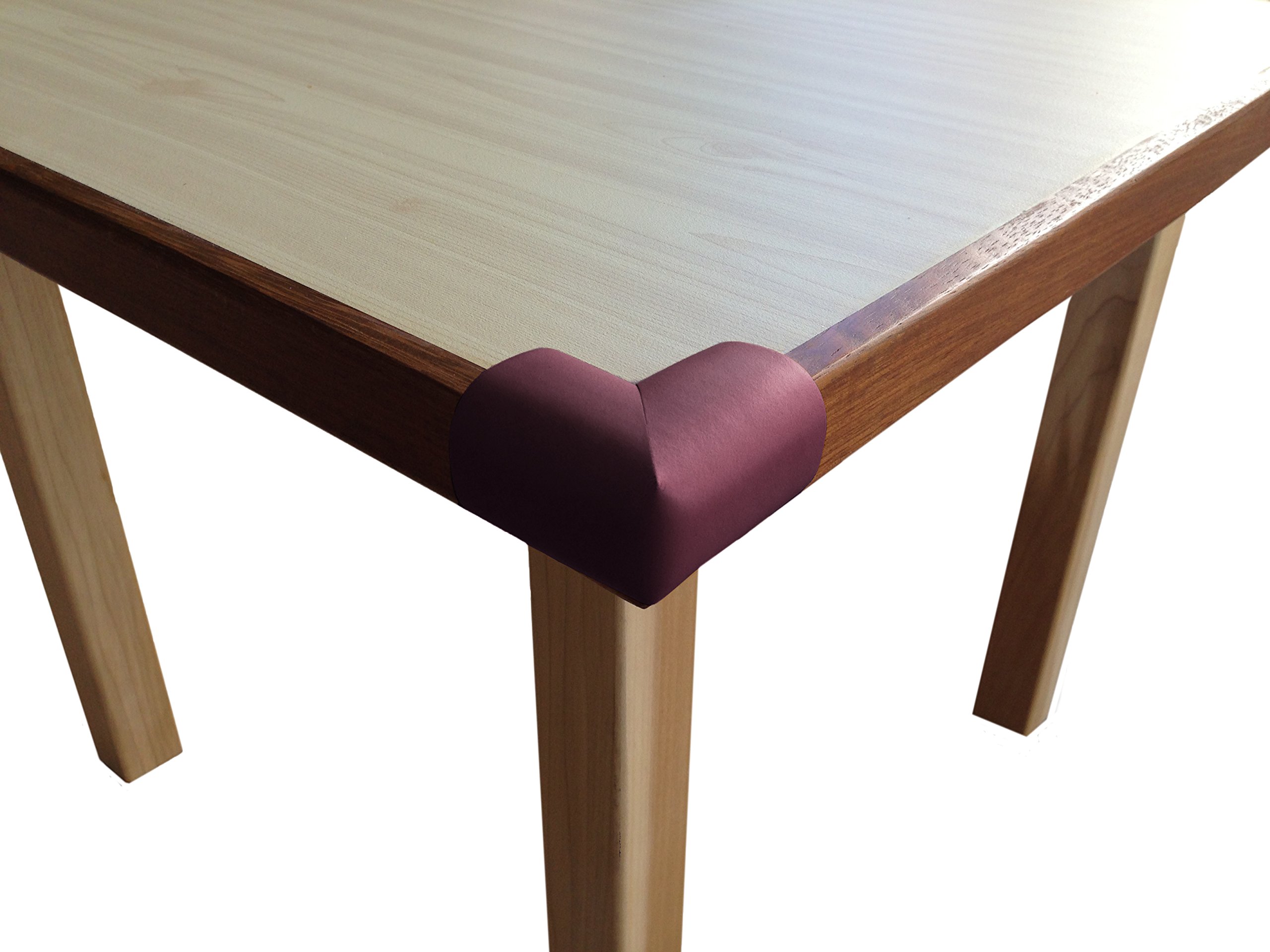 Premium Corner Guards from Bow-Tiger™ - 16 Corner Cushion Bumpers - Extra Dense Safety Foam Furniture and Table Protectors - Coffee
