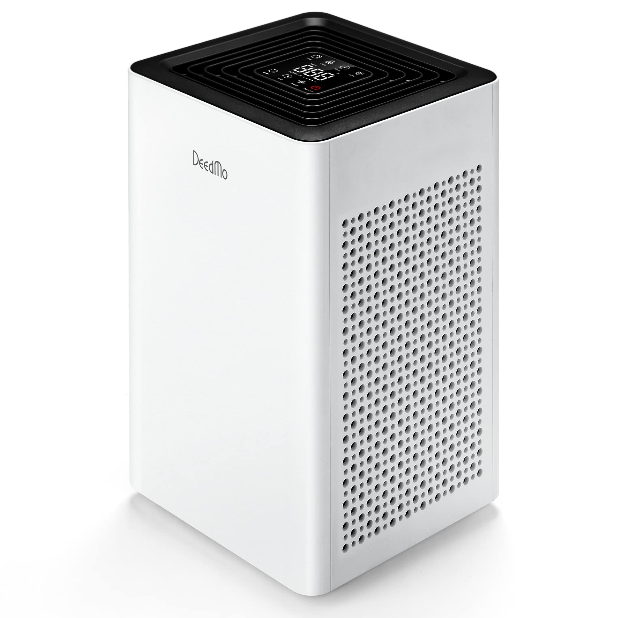 DeedMo Air Purifiers for Home Large Room, 1200 Sq Ft Coverage with PM 2.5 Display Air Quality Sensor, H13 True HEPA Filter Remove 99.97% of Pets Allergies Dust Smoke, Double-sided Air Inlet