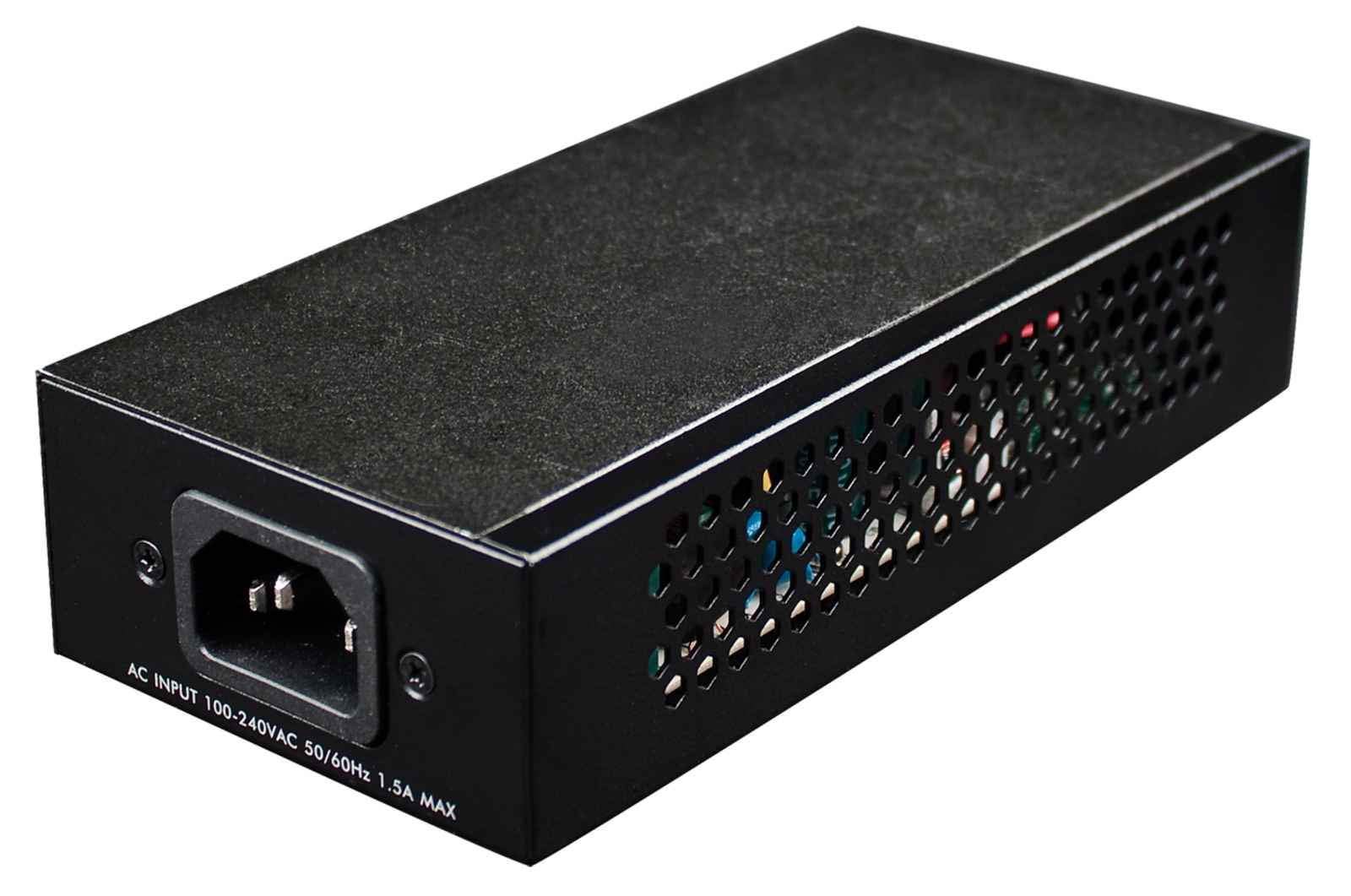 Intellinet Gigabit High-Power PoE+ Injector, 1 x 30 W, IEEE 802.3at/af Power over Ethernet (PoE+/PoE) (UK Power Cord)