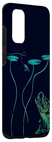 Galaxy S20 Bass Fishing Bass Rising Lilly Pad Largemouth Bass Case