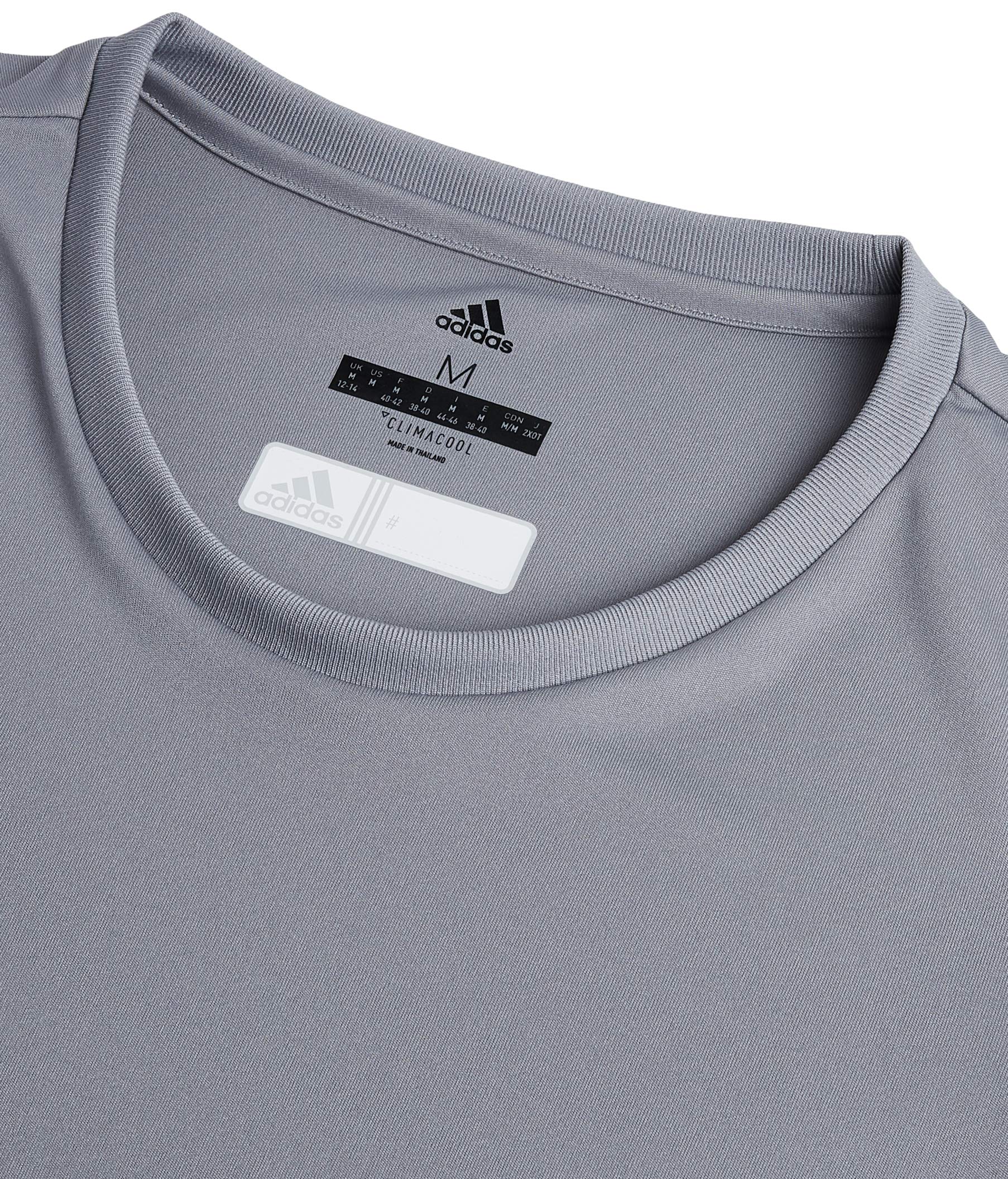 adidas Female Team 19 Short Sleeve Jersey,Grey/White,L