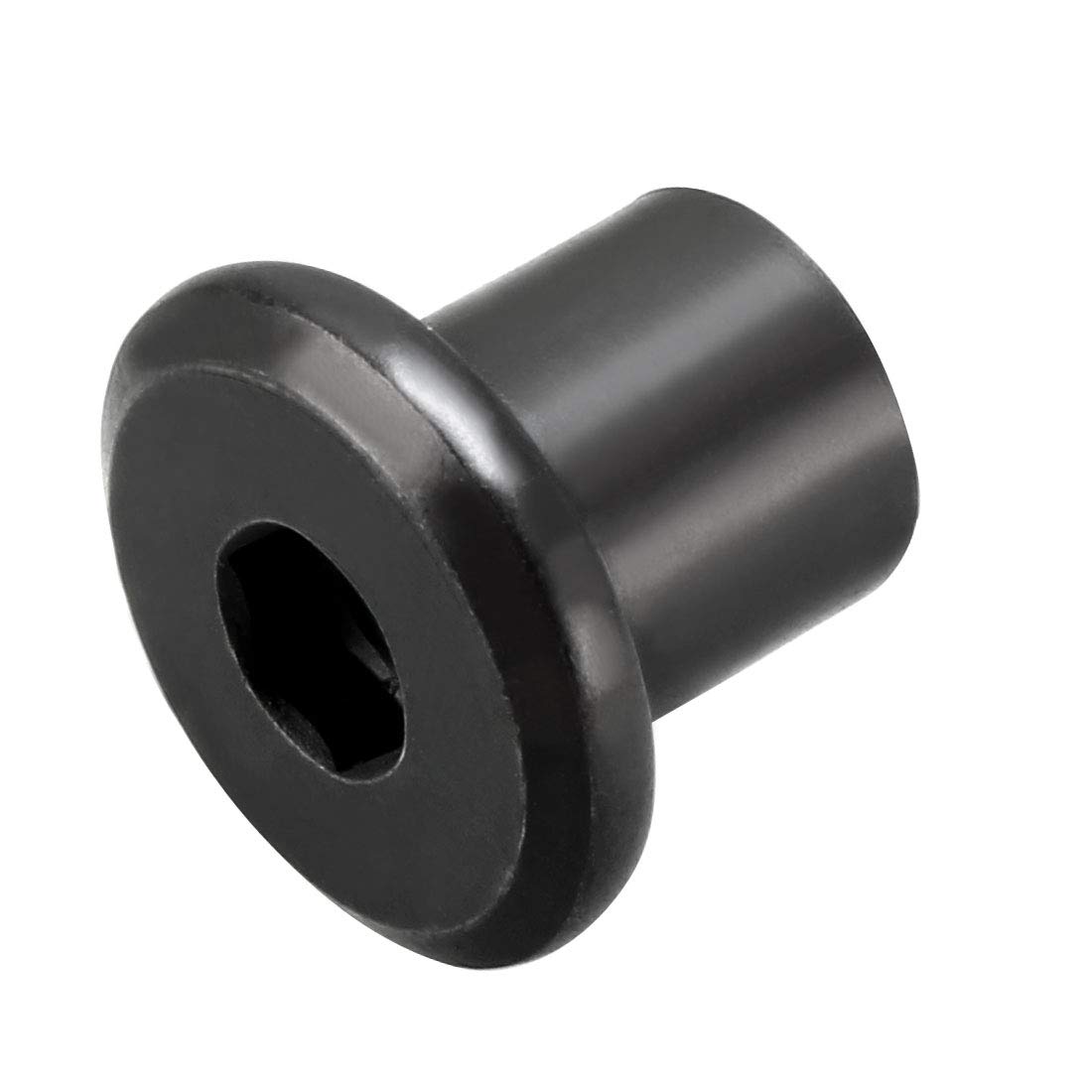 uxcell M8x10mm Hex Socket Head Insert Nut Screw Post Sleeve Nut for Furniture 30pcs