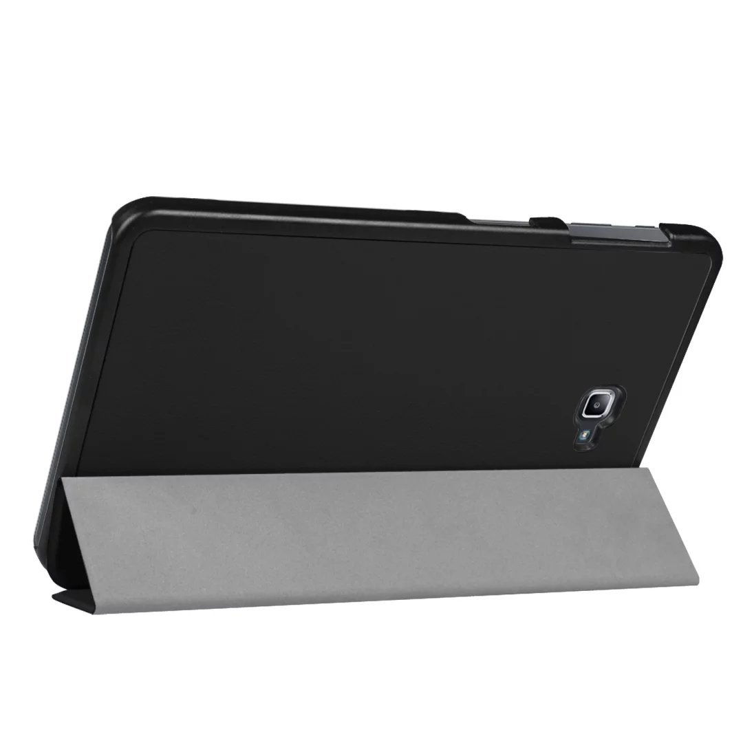 ProCase Slim Case for Galaxy Tab A 10.1 2016 SM-T580 T585 T587, Smart Cover Stand Folio Case for Galaxy Tab A 10.1 Inch Tablet -Black