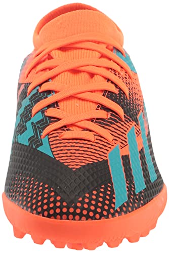adidas X SPEEDPORTAL Messi.3 Turf Soccer Shoe, Team Solar Orange/Mint Rush/Black, 4 US Unisex Big Kid